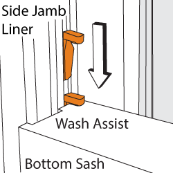 How to Tilt Andersen® 400 Series Tilt-Wash Double-Hung Windows for Cleaning