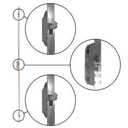 A-Series Frenchwood® Hinged Inswing and Outswing Patio Door Lock Mechanisms