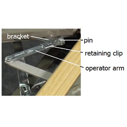 400 Series Casement Window Operator Arm Pops Off of Track