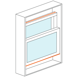 Top and Bottom Rail Weatherstrip for 400 Series Tilt-Wash Double-Hung ...