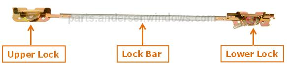 Tandem Lock Engages Only One Lock on Casement Window