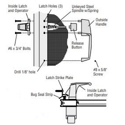 Double-Hinged Insect Screen Adjustment for A-Series and 400 Series ...