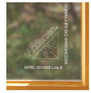 Glass Type Identification for Andersen® Windows and Patio Doors