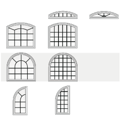 Grille Patterns Available on Specialty Windows