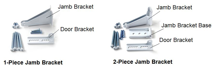 Converting from 1-Piece to 2-Piece Closer Jamb Bracket