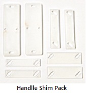 Striker Shims for Surface Mount Handle Set