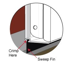 Storm Door Sweep Fin Replacement and Installation