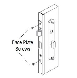 Loose or Stripped Screw on Lockcase Face Plate (Mortise Handle)