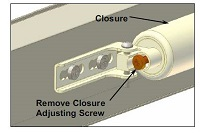 Push-Button Closer Rod Will Not Close Door Panel